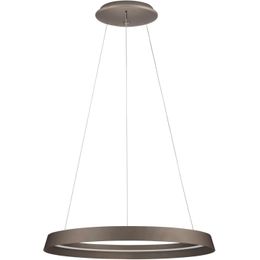 NOVA LUCE Pendelleuchte "ORMI", 1, Ø 60cm H: 150cm, 1 Stk.champagne, braun, Esszimmer, Leuchten