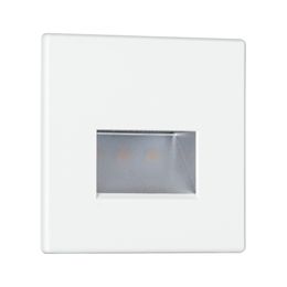 Paulmann LED Einbauleuchte "LED Wandeinbauleuchte Edge Quadro 1,2W 25lm 230V", 1, H: 8cm, 1 Stk., wei&szlig;, Leuchten