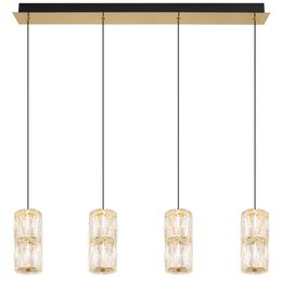 GLOBO LIGHTING LED Pendelleuchte "STEFANIE", goldfarben antik, 1 Stk., Leuchten, Hängelampe/Hängeleuchte/Wohnzimmer/Esstisch/elegant, LED Pendelleuchte