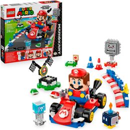Lego Kinder Konstruktionsspielsteine "Mario Kart – Interaktiver Lego Mario & Standard-Kart (72043)"bunt, Kunststoff, Spielbausteine, Lego Super