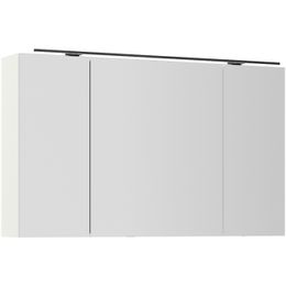 Spiegelschrank Nobilia, B:120cm H:72cm T:21cm, wei&szlig;, Badezimmer, Schr&auml;nke, "Prina", in Breiten 60, 80, 100 und 120 cm, innenliegende Steckdose