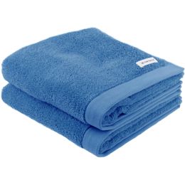 Handtuch Tom Tailor HOME, B:50cm L:100cm, blau, Frottier, Frottier, Handt&uuml;cher, "COLOR BATH", 100% Baumwolle, 50x100 cm, uni, gro&szlig;e Farbauswahl