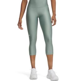 Under Armour Damen 3/4-Leggings "TECH"silica grün,, weiß, Gr. XL, Obermaterial: 87% Polyester, 13% Elasthan, Hosen, Perfekt für die warmen Tage. Hält