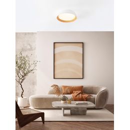 NOVA LUCE Deckenleuchte "SIGI", 1, &Oslash; 45cm H: 10cm, 1 Stk., wei&szlig;, Wohnzimmer, Leuchten