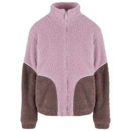 Karl Kani Damen Trainingsjacke "Karl Kani Karl Kani Sport Patch Teddy Block Trackjacket"rose, taupe, Gr. XXS, mehrfarbig, 100% Polyester, Jacken