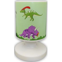 Niermann LED Tischleuchte "Akku-Tischleuchte Dino", 1, Ø 13cm H: 20,5cm, 1 Stk., bunt, Leuchten, 1 x LED 1,5W