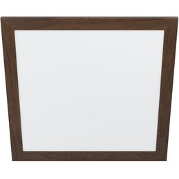 Eglo Deckenleuchte "PIGLIONASSO", H: 5,5cm, 1 Stk., weiß, Wohnzimmer, Leuchten, Deckenleuchte Holz, Kunststoff - 32W - Neutralweiß