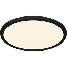 Nordlux LED Deckenleuchte "Oja 29 IP54 3000/4000K DIM", 1, &Oslash; 29,4cm H: 2,3cm, 1 Stk., schwarz, Wohnzimmer, Leuchten