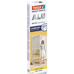 Tesa Insektenschutz-Tür "Insect Stop ALU Comfort Fliegengitter für Türen - 1.0 m : 2.2 m", B/H: 100cm x 220cm, Insect Stop ALU Comfort Fliegengitter
