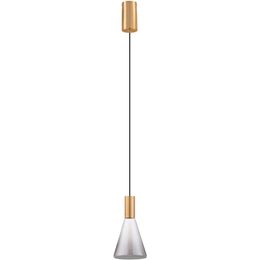 NOVA LUCE Pendelleuchte "VOI", 1, Ø 16cm H: 150cm, 1 Stk.gold, Esszimmer, Leuchten