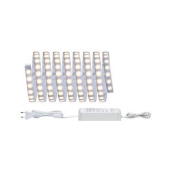 Paulmann LED-Streifen "MaxLED 500 Basisset 3m 18W 230/24V 36VA Silber Kunststoff", Flammen 1 Stk., silber, K&uuml;che, Lichterketten, IP44 Cover 2700K