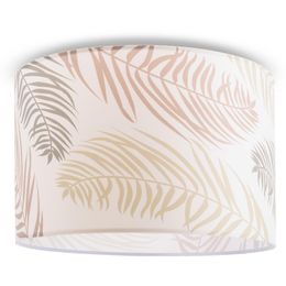 Paco Home Deckenleuchte "Kuba 123", 1, &Oslash; 38cm H: 24,5cm, wei&szlig;, Wohnzimmer, Leuchten, Led Lampe Deckenlampe Wohnzimmer Deko Wohnzimmer Deckenleuchte