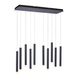 JUST LIGHT Pendelleuchte "BRUNO", 10, H: 120cm, 1 Stk., schwarz, Esszimmer, Leuchten, LED