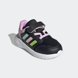 Klettschuh "TENSAUR RUN 3.0 KIDS", adidas Sportswear, Gr. 23core schwarz, clear mint, clear pink, Synthetik, Textil, Schuhe, für Kinder