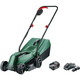 Bosch Home and Garden Akkurasenmäher, B:35,5cm H:99,5cm T:112cm, grün, BOSCH HOME & GARDEN, Rasenmäher, "Easy Mower 18V-32-200", mit Akku 18V/4,0 Ah und Ladegerät