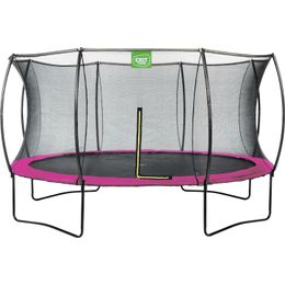 EXIT Kinder Gartentrampolin "Silhouette", Ø 427cm, rosa, Trampoline, mit Sicherheitsnetz