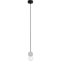 NOVA LUCE Pendelleuchte "ZERO", 1, Ø 8cm H: 115cm, 1 Stk.schwarz, grau, Esszimmer, Leuchten