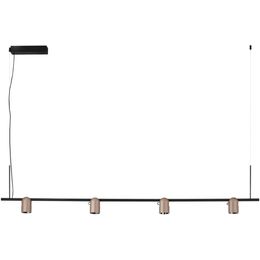 NOVA LUCE Pendelleuchte "SIRMOS", 4, H: 212,4cm, 1 Stk.schwarz, mokka, Esszimmer, Leuchten