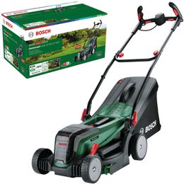 Bosch Home and Garden Akkurasenm&auml;her, B:40cm H:105cm T:135,5cm, gr&uuml;n, BOSCH HOME & GARDEN, Rasenm&auml;her, "UniversalRotak 2x18V-37-550", ohne Akku und Ladeger&auml;t