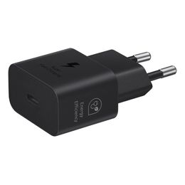 Samsung Schnelllade-Ger&auml;t "T2510 USB-C Schnellladeger&auml;t 25W mit Datenkabel", B:8,7cm H:2,8cm T:11,8cm, schwarz, Ladeger&auml;te