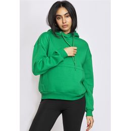 FRESHLIONS Damen Kapuzensweatshirt "Balina", gr&uuml;n, Gr. S, unifarben, 65% Baumwolle, 35% Polyester, Sweatshirts, mit elastischen B&uuml;ndchen