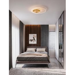 NOVA LUCE Deckenleuchte "COPO", 1, &Oslash; 50cm H: 9,6cm, 1 Stk.gold, Wohnzimmer, Leuchten