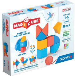 Geomag Kinder Magnetspielbausteine "Geomag Magicube Shapes Animals", bunt, Spielbausteine, Made in Europe