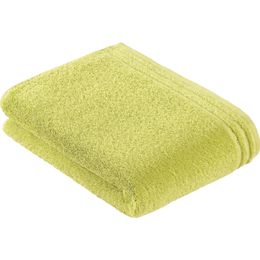 Badetuch Vossen, B:67cm L:140cm, gr&uuml;n, Walkfrottee, Obermaterial: 100% Baumwolle, Handt&uuml;cher, "Calypso Feeling", mit schmaler Bord&uuml;re aus 100%