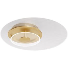 NOVA LUCE Deckenleuchte "COPO", 1, &Oslash; 50cm H: 9,6cm, 1 Stk.gold, Wohnzimmer, Leuchten