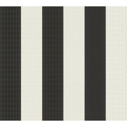 Vliestapete "Stripes", B/L: 0,53mm x 10,05mm, Rollen:, schwarz, ARCHITECTS PAPER, Wohnzimmer, Tapeten, Streifentapete Tapete Designer Karl Lagerfeld