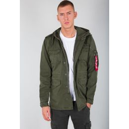 Herren Fieldjacket "Huntington Hood", grün, Gr. M, Alpha Industries, Obermaterial: 100% Baumwolle, Futter: 100% Baumwolle, Jacken