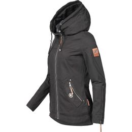 Navahoo Damen Outdoorjacke "Wekoo", schwarz, Gr. S, Oberstoff: 100% Baumwolle; Futter: 100% Polyester; &Auml;rmelfutter: 100% Polyester, Jacken, moderner