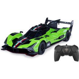 Jamara Kinder RC-Auto "Lamborghini SC63 LMDH 1:24 gr&uuml;n 2,4GHz", gr&uuml;n, B:8,2cm H:5,4cm T:20,8cm, Fernlenkfahrzeuge