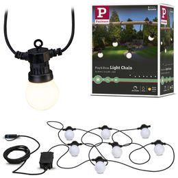 Paulmann LED-Lichterkette "Outdoor Plug & Shine Lichterkette", Kabell&auml;nge 0,5m x Gesamtl&auml;nge 6,8m, wei&szlig;, Lichterketten