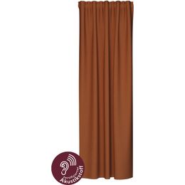 Vorhang HOMING, B:140cm H:245cm, rot, Polyester, Wohnzimmer, Gardinen, "Allen"