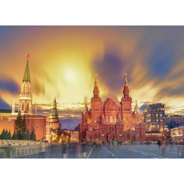 papermoon Fototapete "Red Square Sunset Moscow", B/L: 3m x 2,23m, Bahnen: 6 Stk., bunt, Tapeten