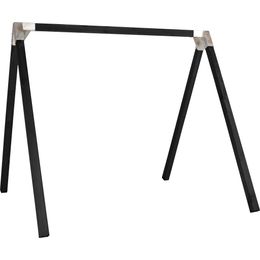 Plus Kinder Doppelschaukel, schwarz, Massivholz, Stahl, L:268cm T:9cm, Schaukeln, FSC - sch&uuml;tzt Wald
