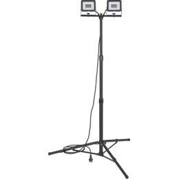 Fa.Brennenstuhl BRENNENSTUHL LED Baustrahler "JARO 6060 T", H: 72cm, schwarz, Leuchten, LED Arbeitsstrahler mit h&ouml;henverstellbarem Stativ