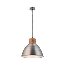 JUST LIGHT Pendelleuchte "SAMIA", 1, &Oslash; 42cm H: 120cm, 1 Stk., silber, Esszimmer, Leuchten, ExklusiveE27