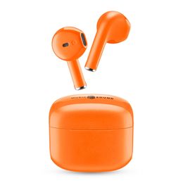 cellularline wireless In-Ear-Kopfhörer "SWAG BT Kopfhörer MS", B:15cm H:10cm T:20cm, orange, Kopfhörer