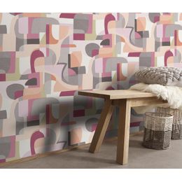 Erismann Vliestapete "Vliestapete FRAGMENT", B/L: 0,53m x 10,05m, Rollen: 1, rot, Wohnzimmer, Tapeten, Phthalate frei