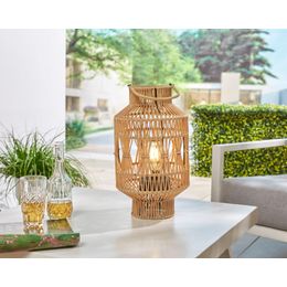 Luxform Gartenleuchte "Luxform USB Alhambra Small", H: 41cm, 1 Stk.braun, Leuchten, LED-Gartenleuchte, Akkubetrieben, aufladbar &uuml;ber USB