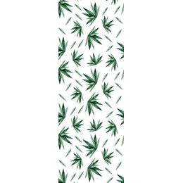 queence Vinyltapete "Tropische Bl&auml;tter-Gr&uuml;n", B/L: 0,9m x 2,5m, bunt, Tapeten, 90x250cm, selbstklebend, kinderleichte Anbringung,, Sticker