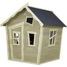 EXIT Kinder Spielhaus "Crooky 100", beige, Holz, B:163cm H:169cm T:145cm, Spielhäuser, BxTxH: 163x145x169 cm