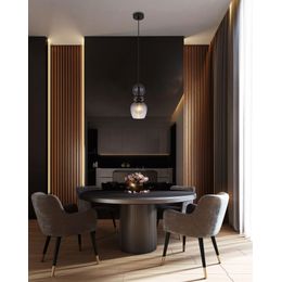 Globo LIGHTING H&auml;ngeleuchte "CLARITY", 1 Stk., schwarz, Wohnzimmer, Leuchten, H&auml;ngeleuchte/Pendelleuchte/Wohnzimmer/rund/bauchiges Glas