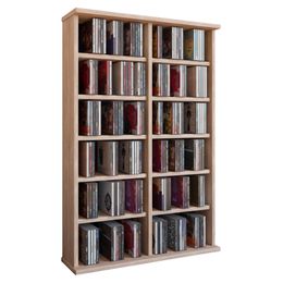 Media-Regal Vcm, B:60 H:92 T:18, braun, Holzwerkstoff, Regale, "Holz CD DVD Stand Regal Schrank Ständer Ronul"