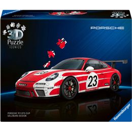 Ravensburger Kinder 3D-Puzzle "Iconics: Porsche 911 "Salzburg Edition""bunt, B:21,5cm H:7cm T:27,5cm, Puzzles, Made in Europe