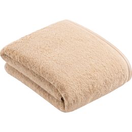 Badetuch Vossen, B:100cm L:150cm, beige, Webfrottier, Obermaterial: 100% Baumwolle, Handt&uuml;cher, "Vegan Life", 100% vegan