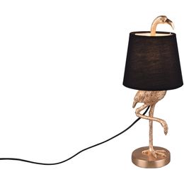 Tischleuchte "Lola", 1, &Oslash; 17cm H: 42cm, gold, REALITY LEUCHTEN, Wohnzimmer, Leuchten