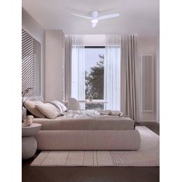 NOVA LUCE Deckenleuchte "ALOA Deckenventilator", 1, &Oslash; 132cm H: 27,5cm, 1 Stk., wei&szlig;, Wohnzimmer, Leuchten